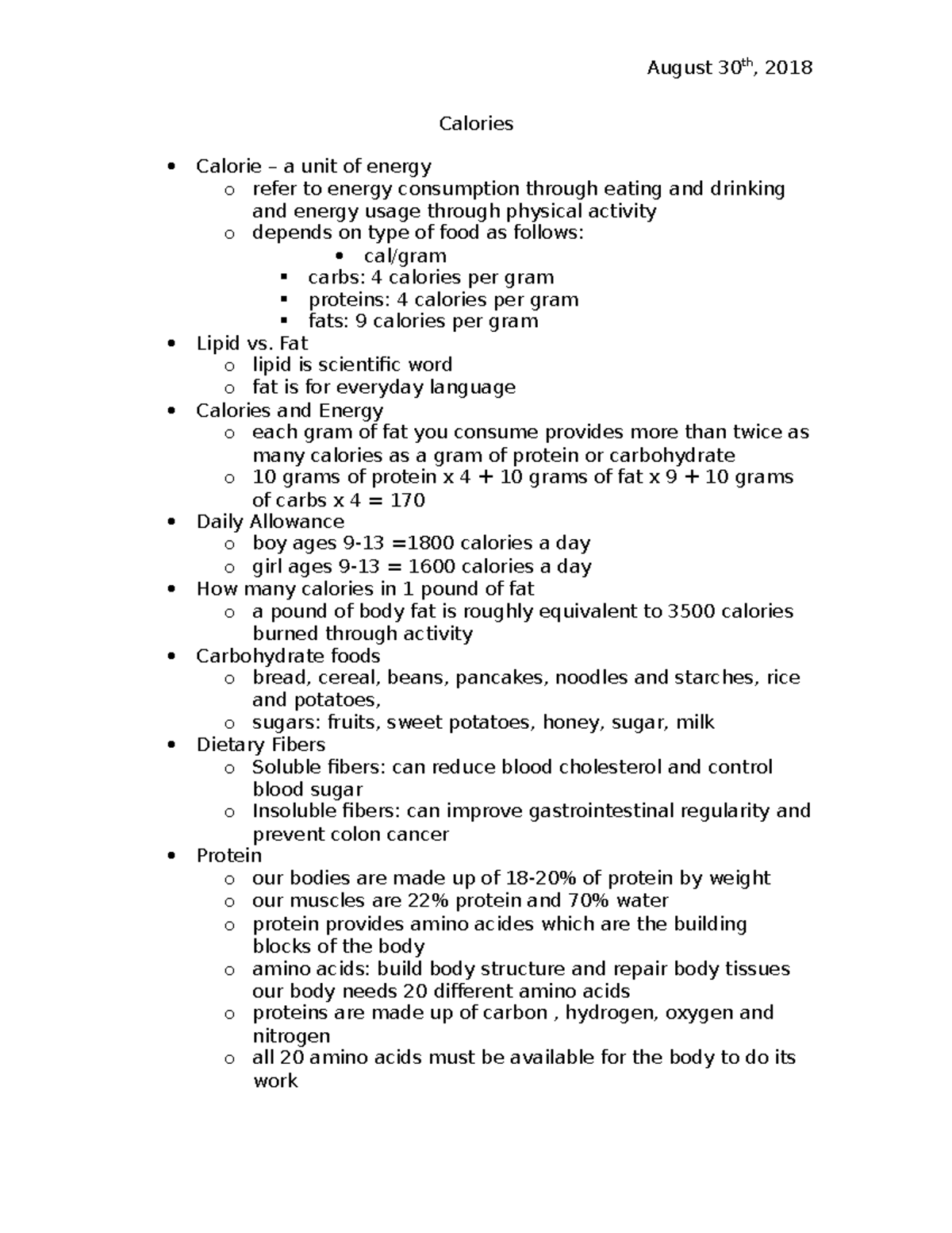 calories-notes-august-30th-2018-calories-calorie-a-unit-of