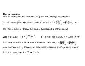 Adiabatic expansion - Large if hard to compress (as for a liquid) Value ...
