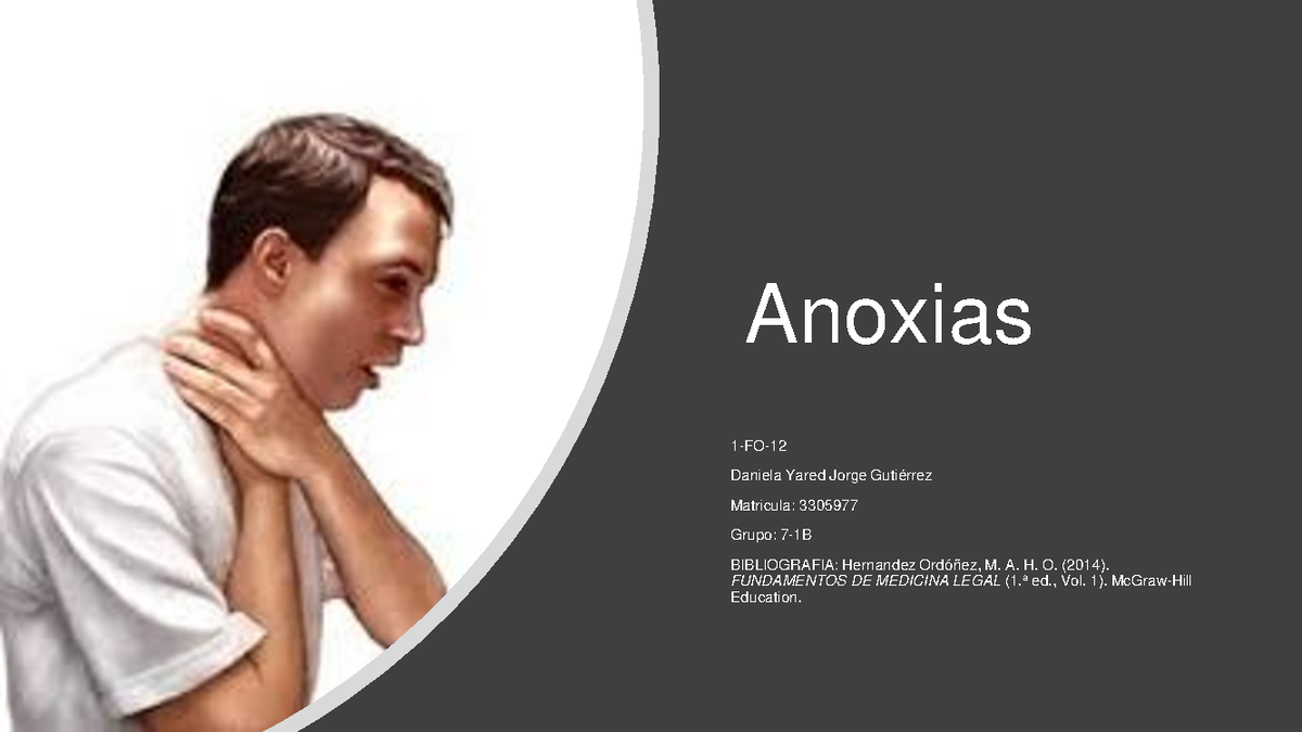 Anoxias - Anoxias 1- FO- Daniela Yared Jorge Gutiérrez Matricula ...