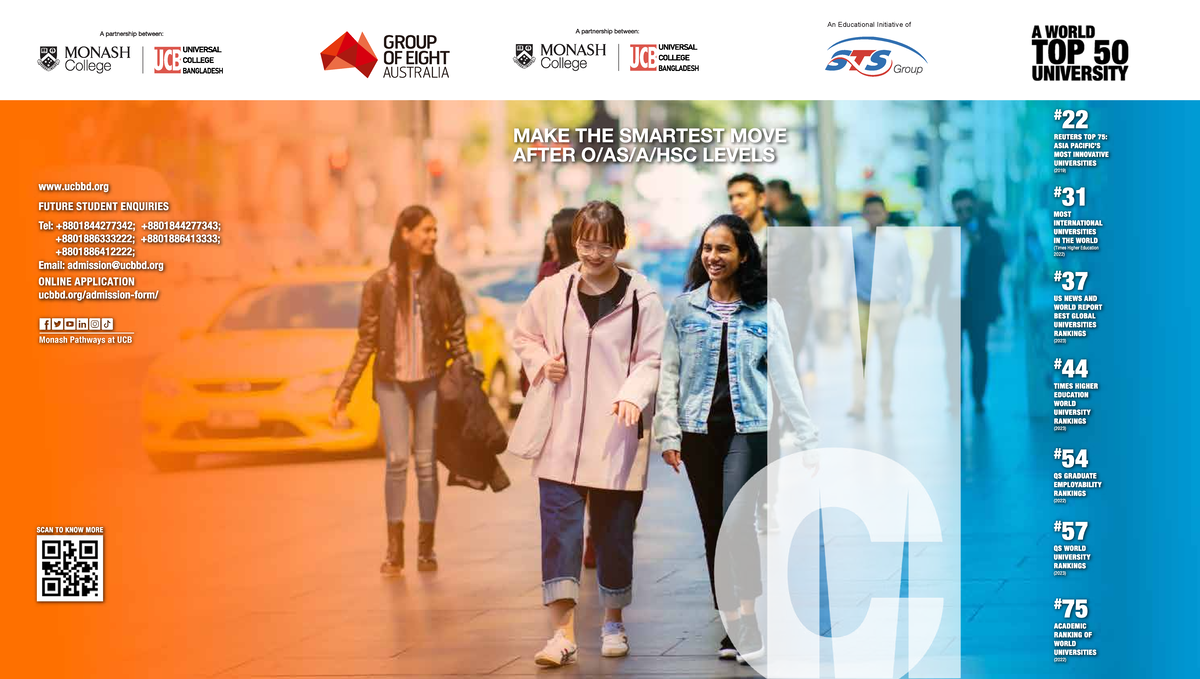 UCB Monash Newspaper Insert - UNDERGRADUATE PROSPECTUS 2022 MALAYSIA ...
