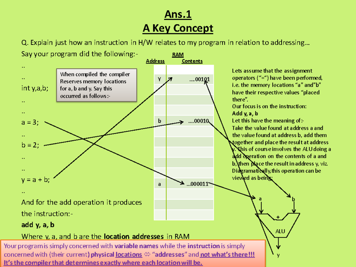 Lecture notes, general concepts of chapters 1-5 - A Key Concept Q ...