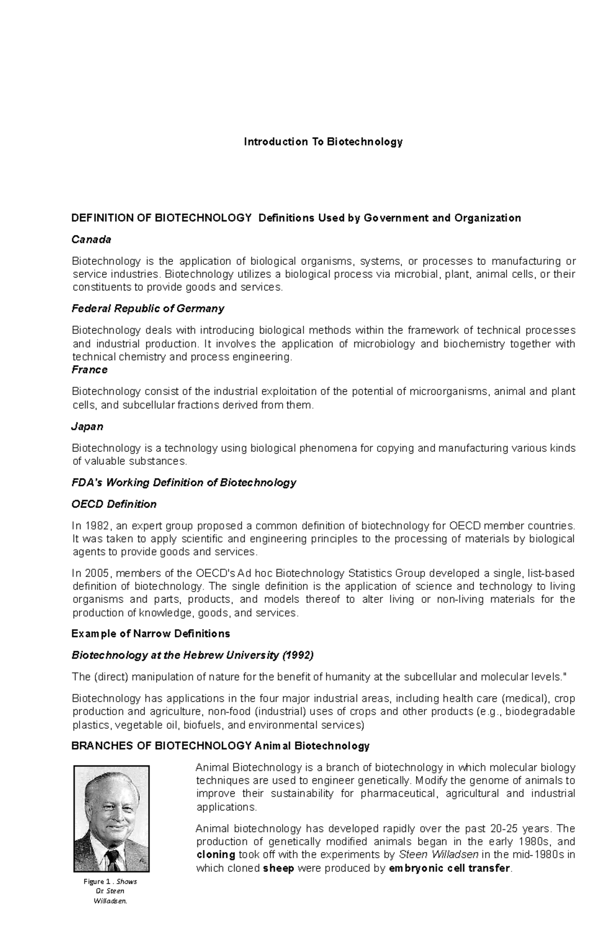 Introduction-To-Biotechnology - Introduction To Biotechnology ...