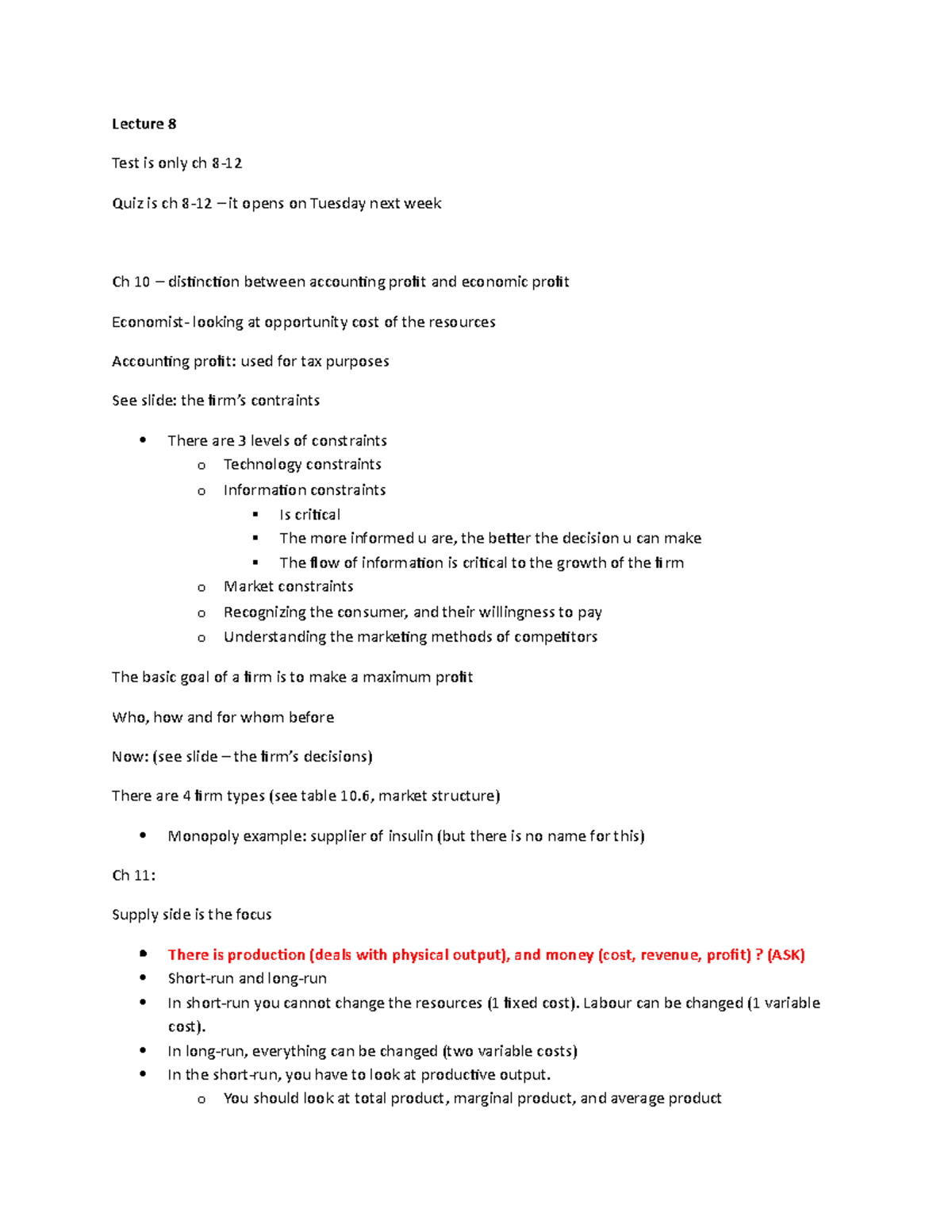 Lecture 8 - Prof Edwards - Lecture 8 Test is only ch 8-12 Quiz is ch 8 ...