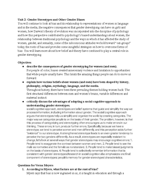 Unit 2 Notes - Textbook, Readings, Videos - How to Overcome our Biases ...