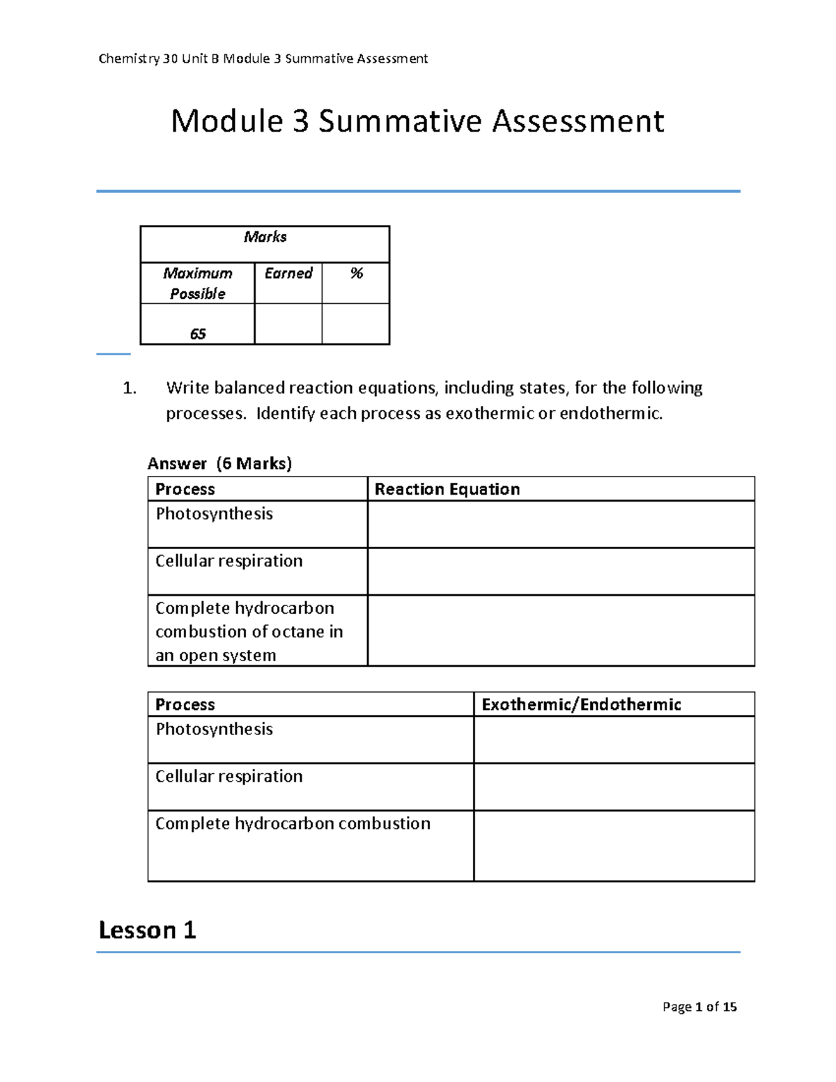 Module 3 Summative Assessment - Module 3 Summative Assessment 1. Write ...