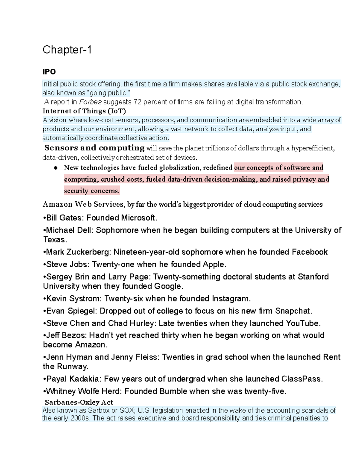 CIS midterm guide - Chapter- IPO Initial public stock offering, the ...