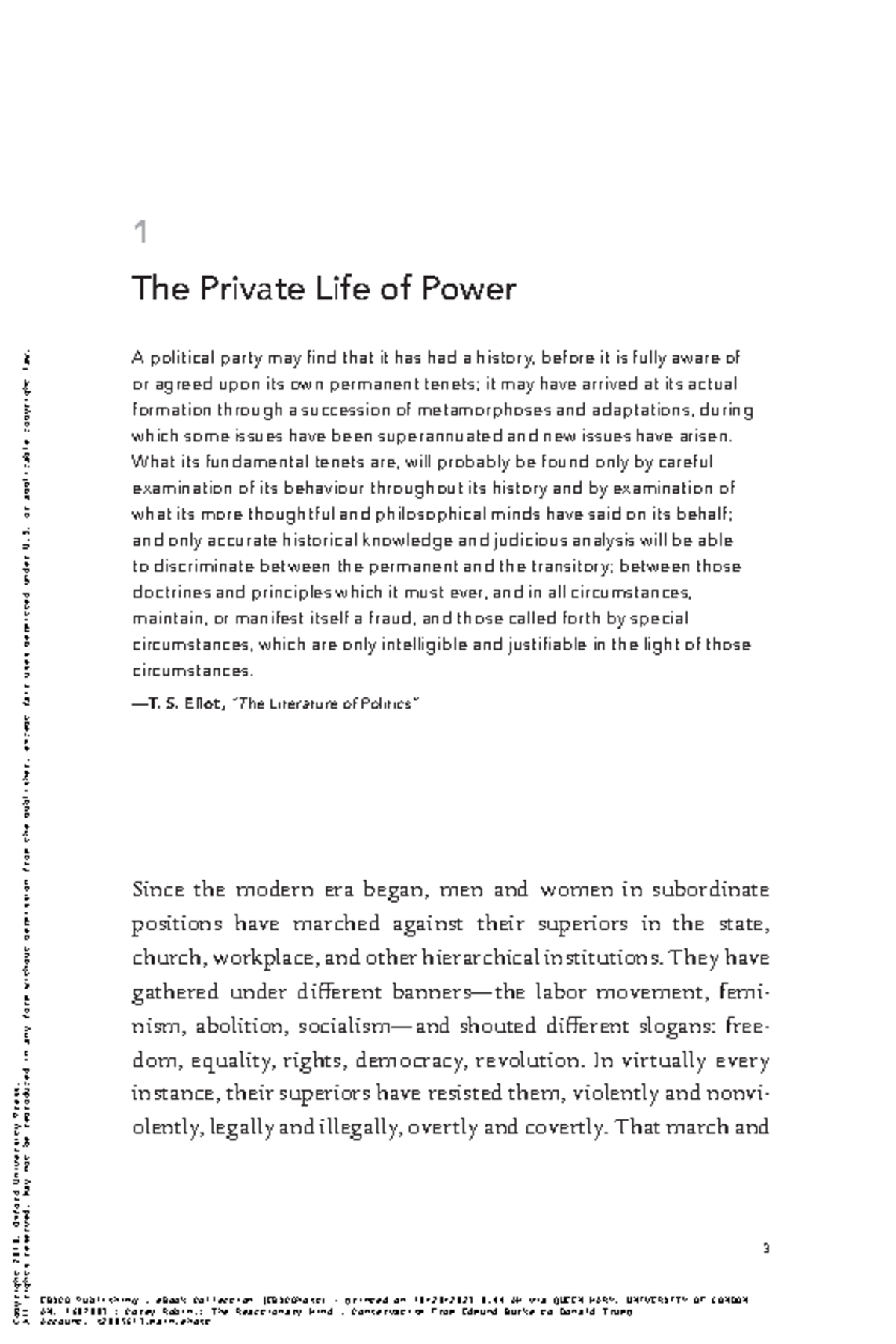 Corey Robin 2018 1The Private Life Of Powe The Reactionary Mind Con - 3 ...