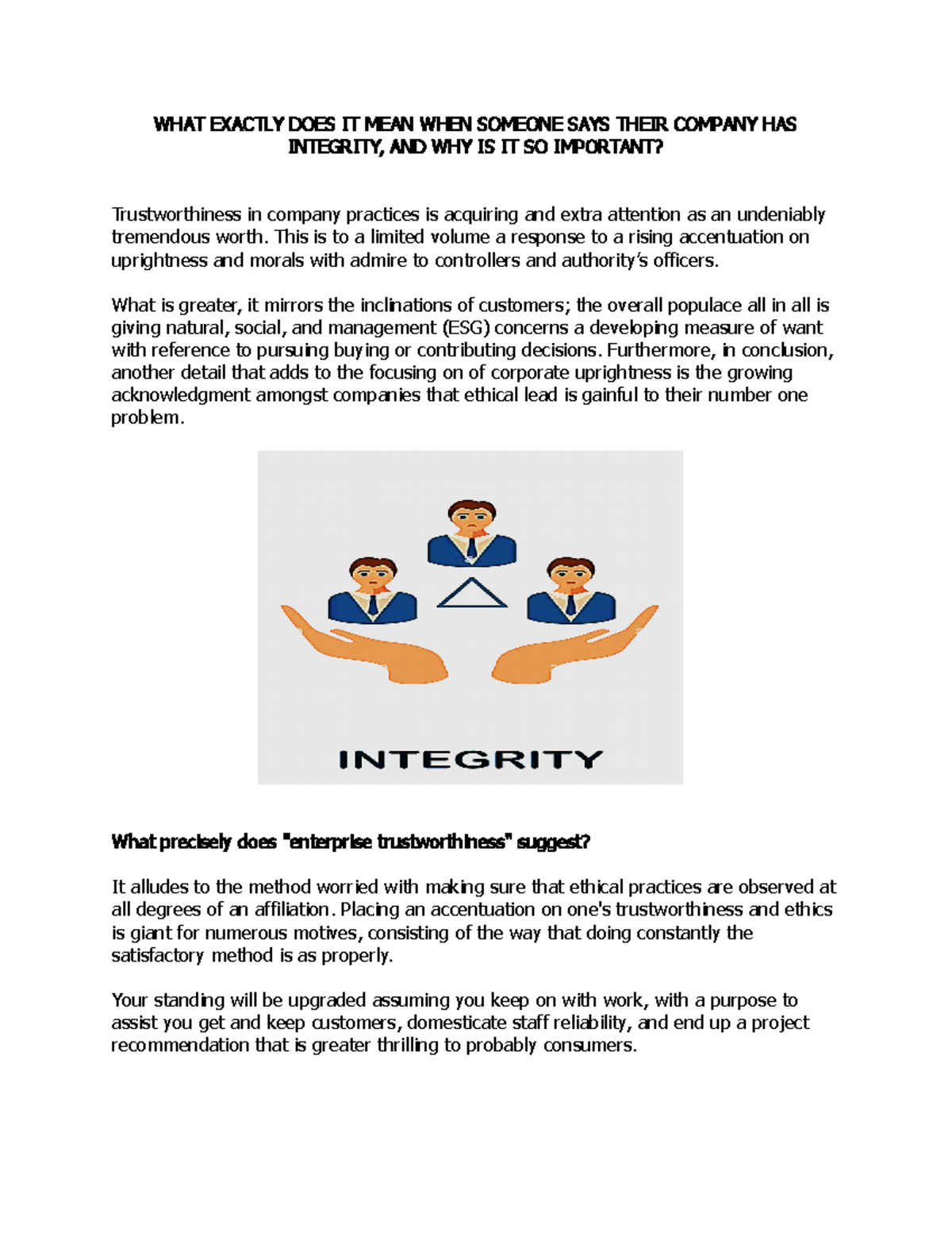 Notes ON WHAT Exactly DOES IT MEAN WHEN Someone SAYS Their Company HAS ...