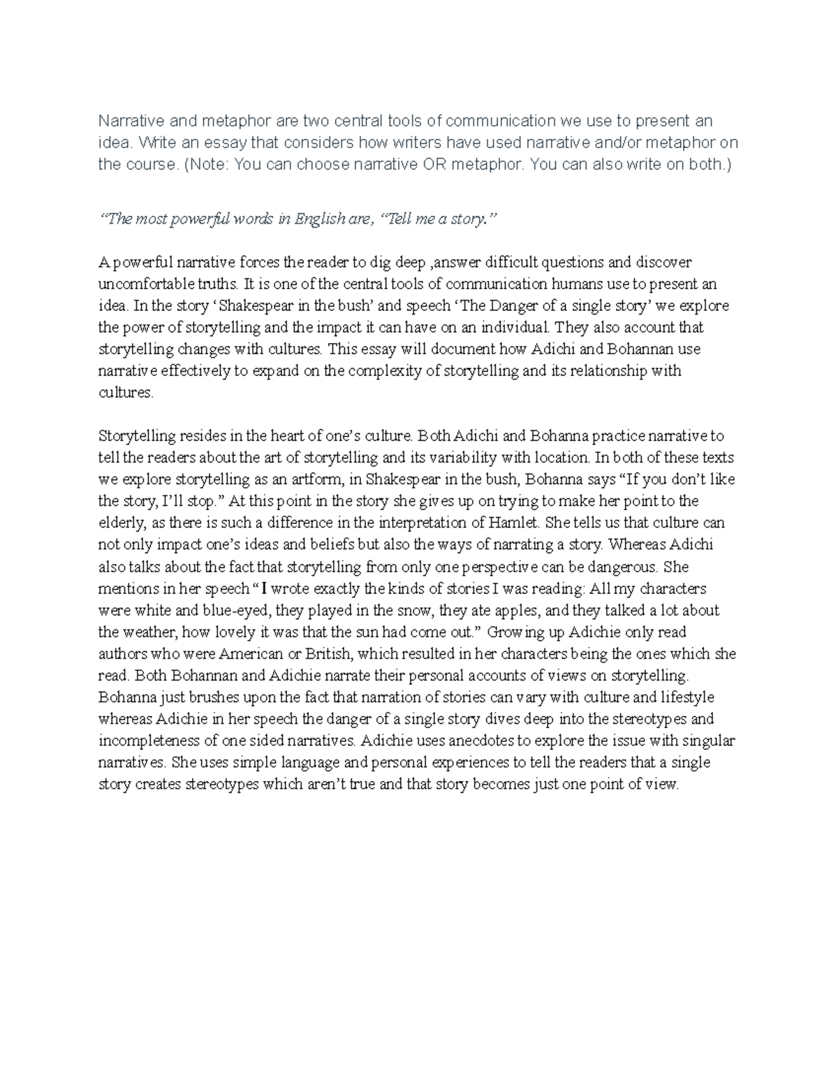 Health notes for slay - Narrative and metaphor are two central tools of ...