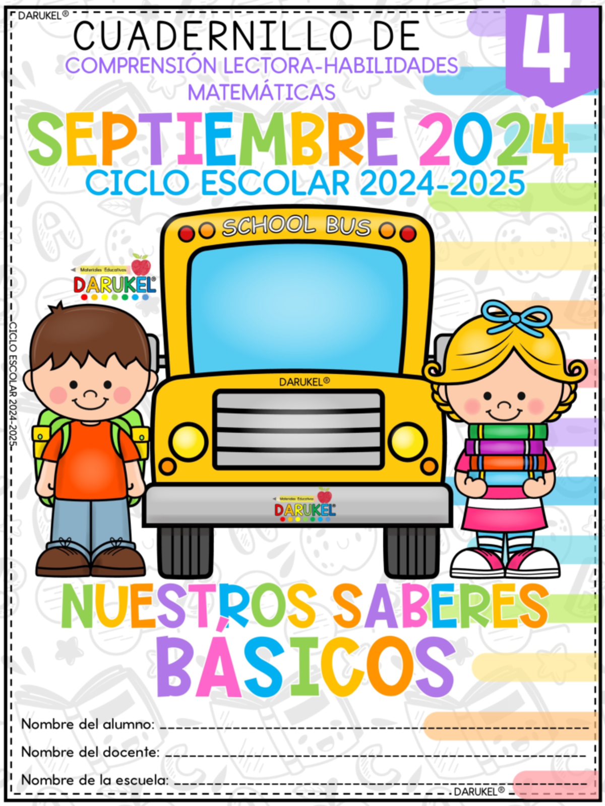 4° SEP2 Nuestros Saberes Darukel 24-25-1 - DARUKEL CUADERNILLO DE COMPRENSION 4 MATEMATICAS ...