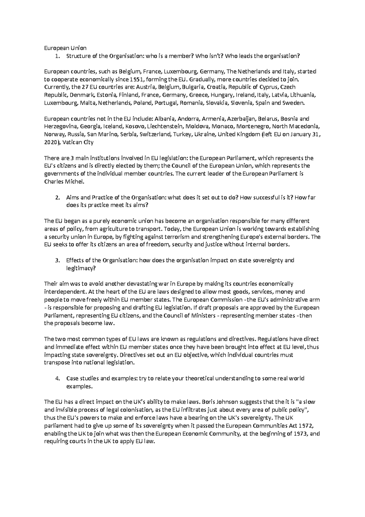 Intergovernmental Organizations (IGOs) - European Union - European ...