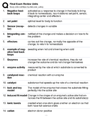 Chapter 2 Anatomy Lecture Notes - Anatomy and Physiology Chapter 2 ...