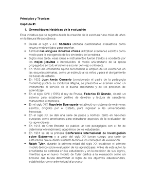 [Solved] Cal es la importancia de las tres funciones de la evaluacion - Principios y Técnicas de ...