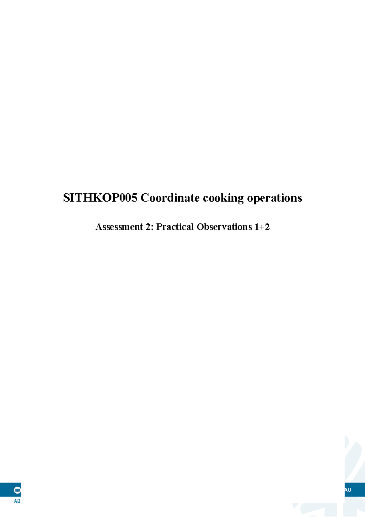 Subekshya - ljsf'jgrw'ofjvb fg'rt - SITHKOP005 Coordinate cooking ...