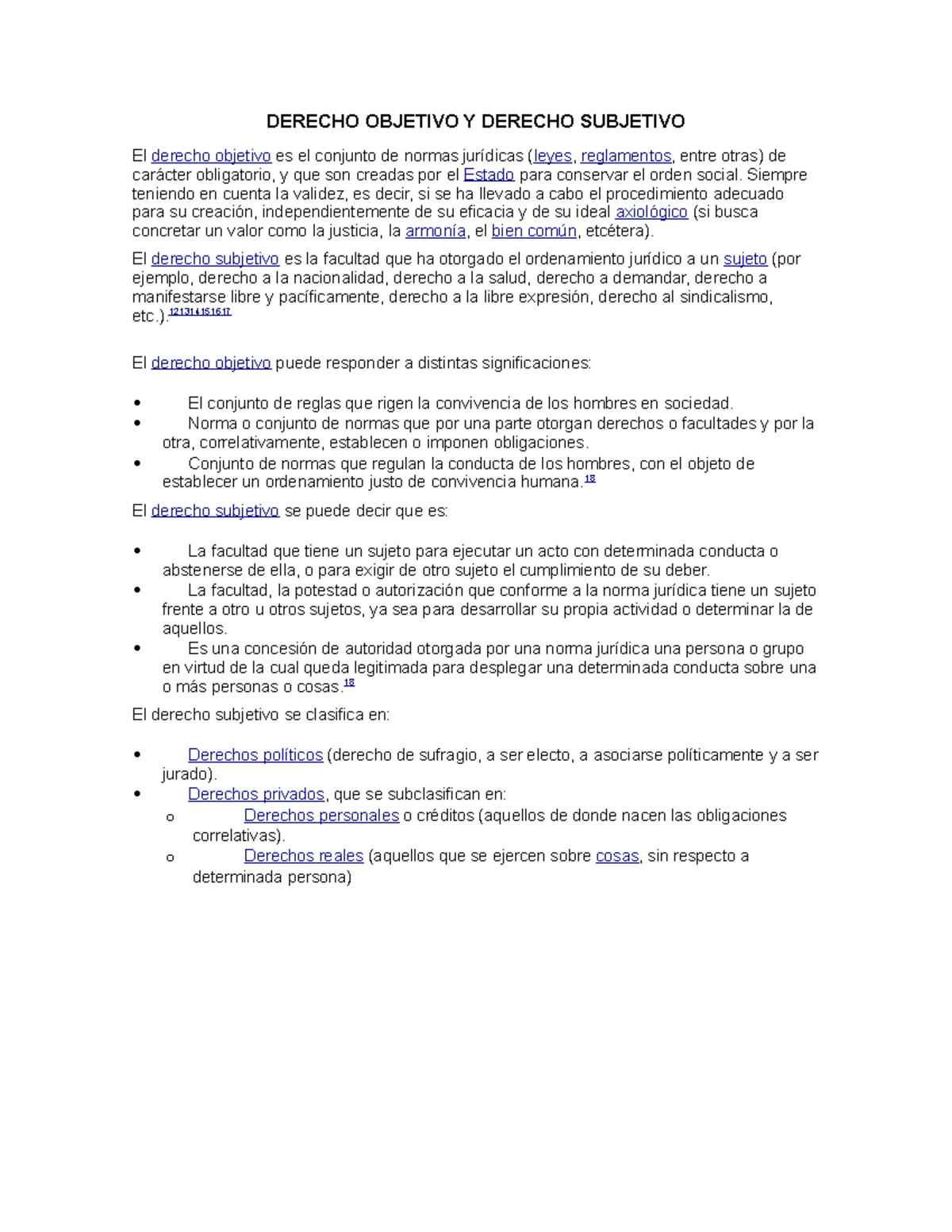 Derecho Objetivo Y Derecho Subjetivo - DERECHO OBJETIVO Y DERECHO ...