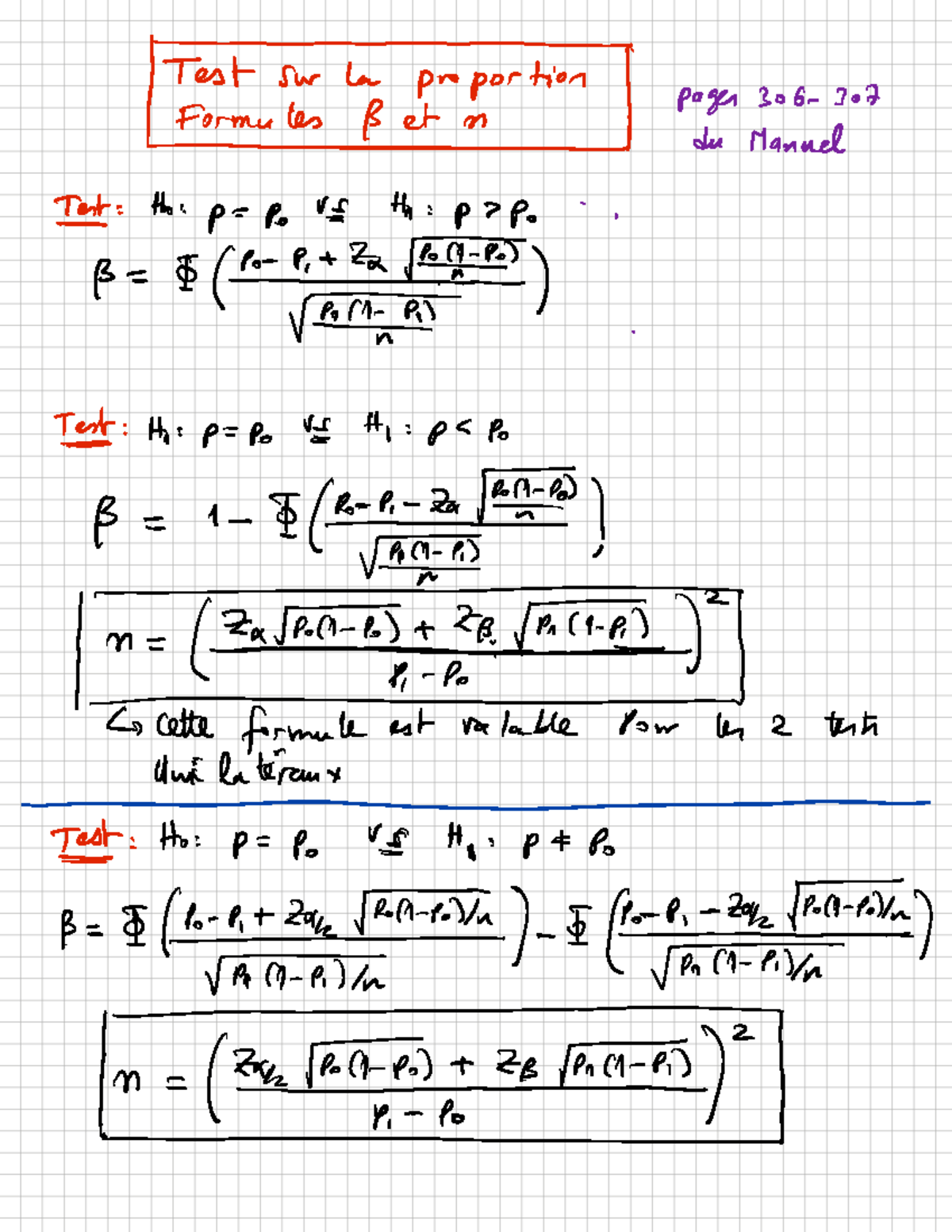 Béta et n. Test sur la proportion - MTH2302B - Test Sur la proportion ...