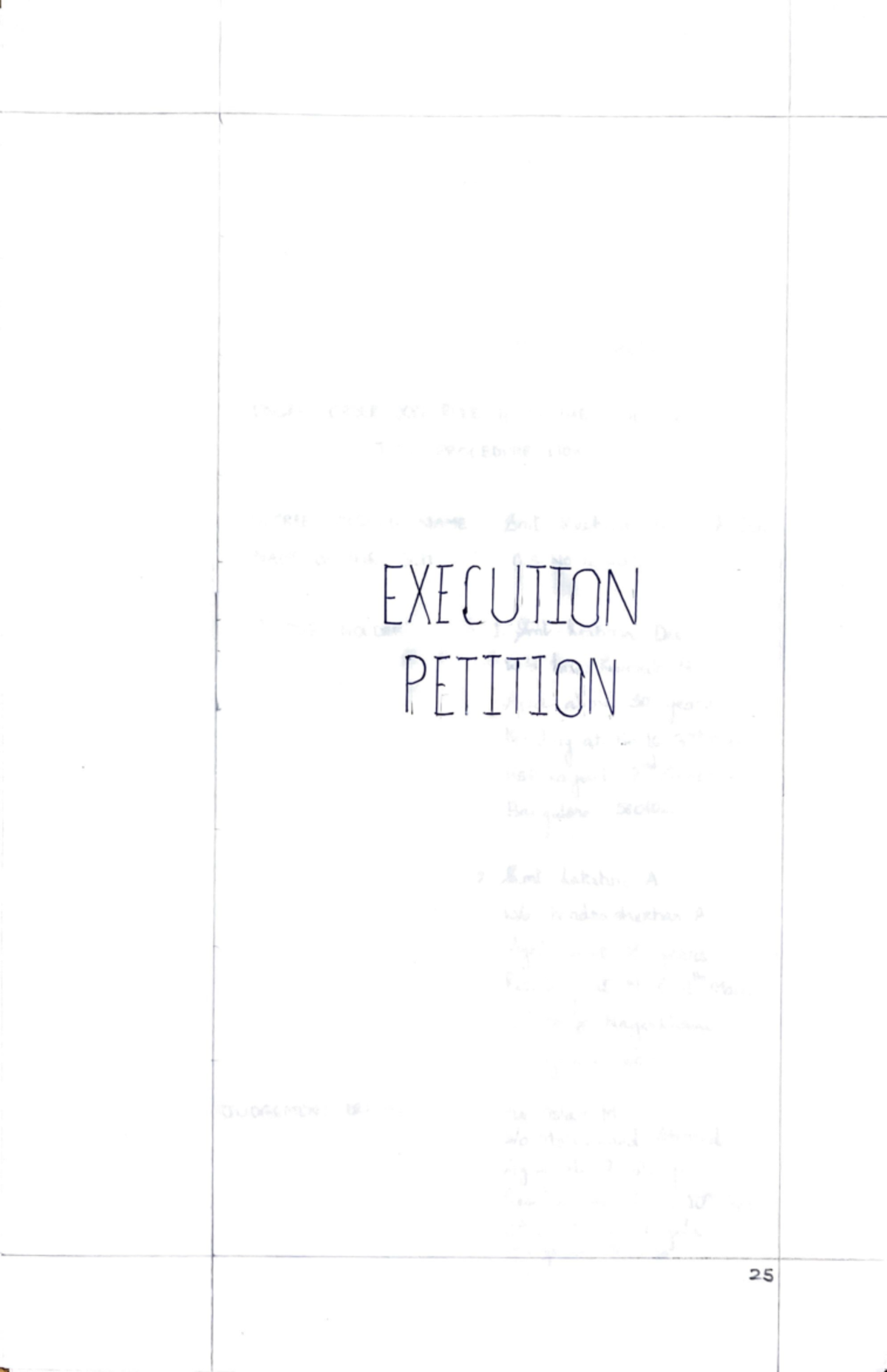 DPC practical material - EXf CUTION PETITIOI~ 25 1 I E')(£.CUTlON PE 1 ...