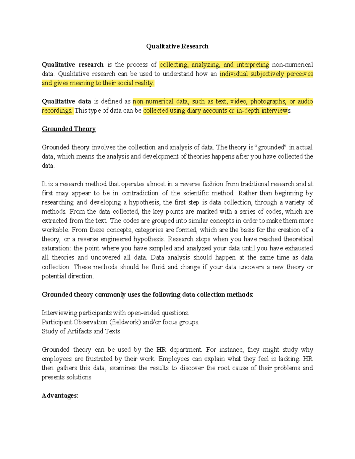 Qualitative - research methodology - Qualitative Research Qualitative ...