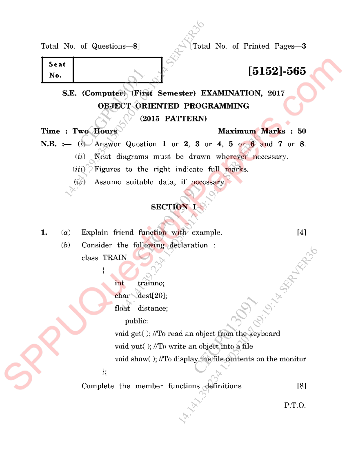 Be computer-engineering semester-3 2017 may object-oriented-programming ...