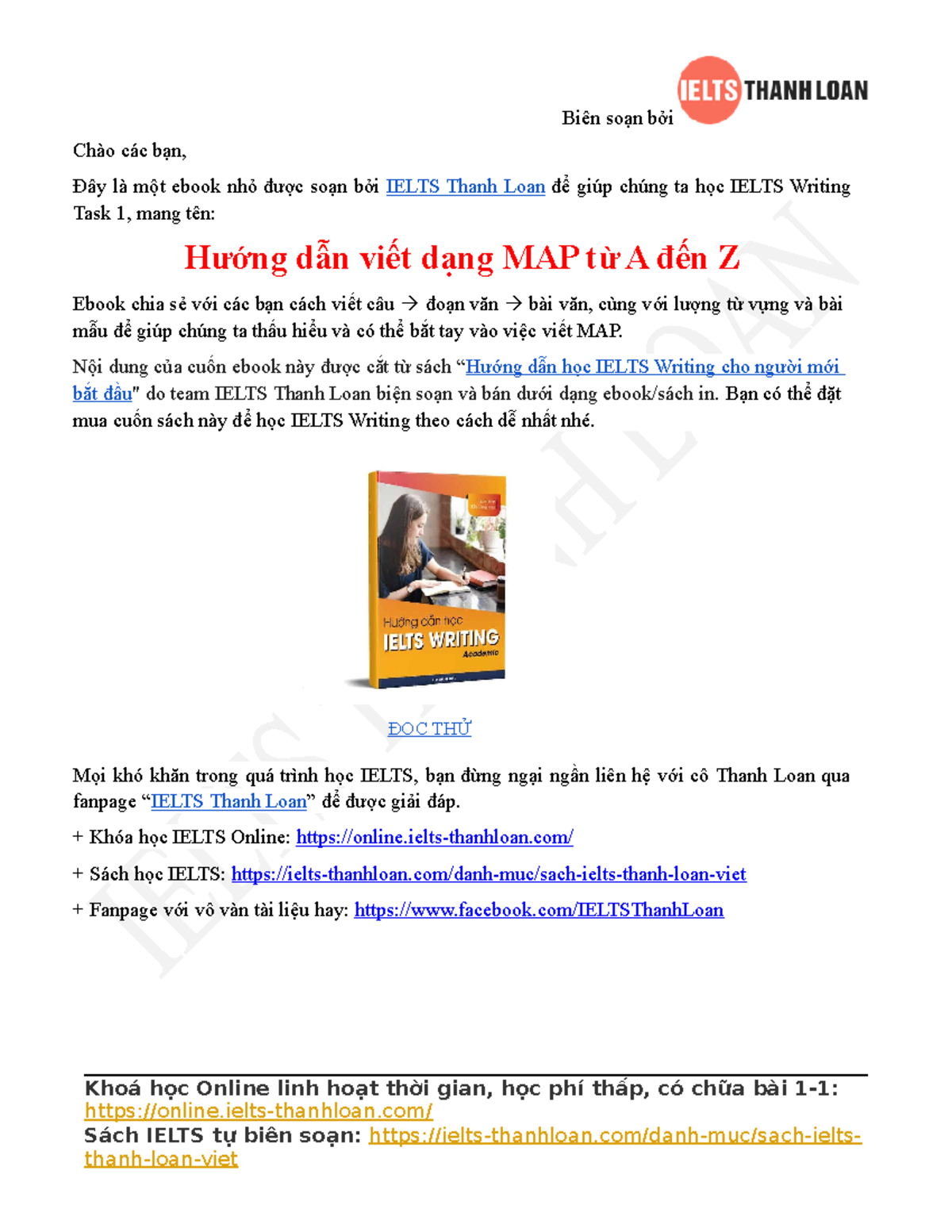 [ Ieltsthanh Loan] Cách viết dạng biểu đồ MAP (Writing Task 1) từ A-Z - Chào các bạn, Đây là một ...