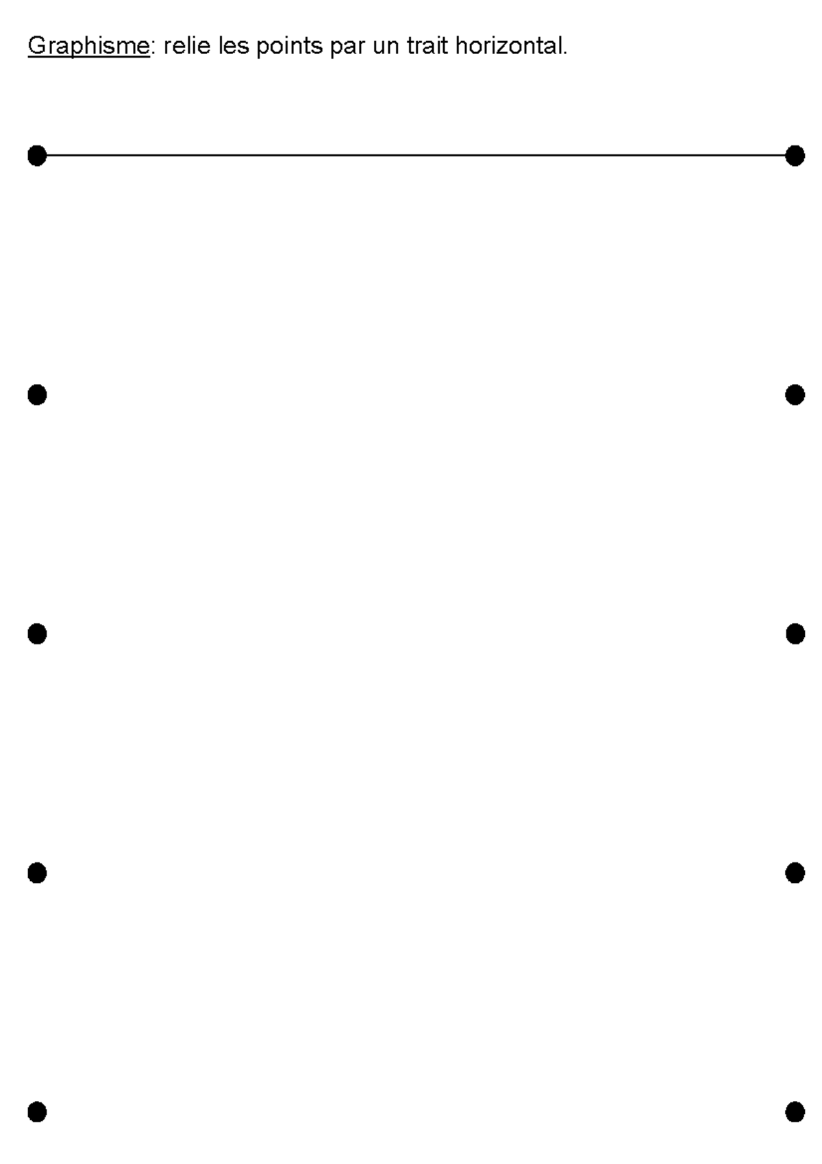 Exercices-maternelle 0011-1 - Graphisme: relie les points par un trait ...