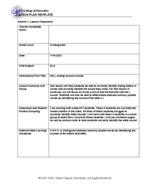 student letter rea 325 - Sarah Prouty Rea 325 Professor Bishop ...