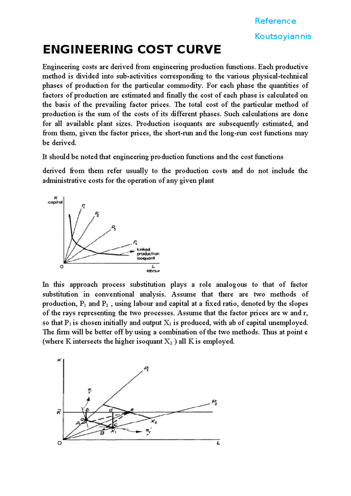 Engineering Cost Curve - ENGINEERING COST CURVE Engineering costs are ...