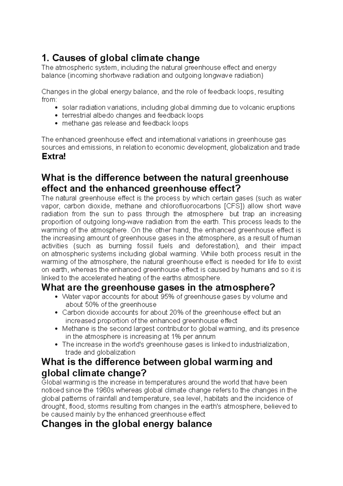 Global climate and weather part 2 - Introduction to physical - StuDocu