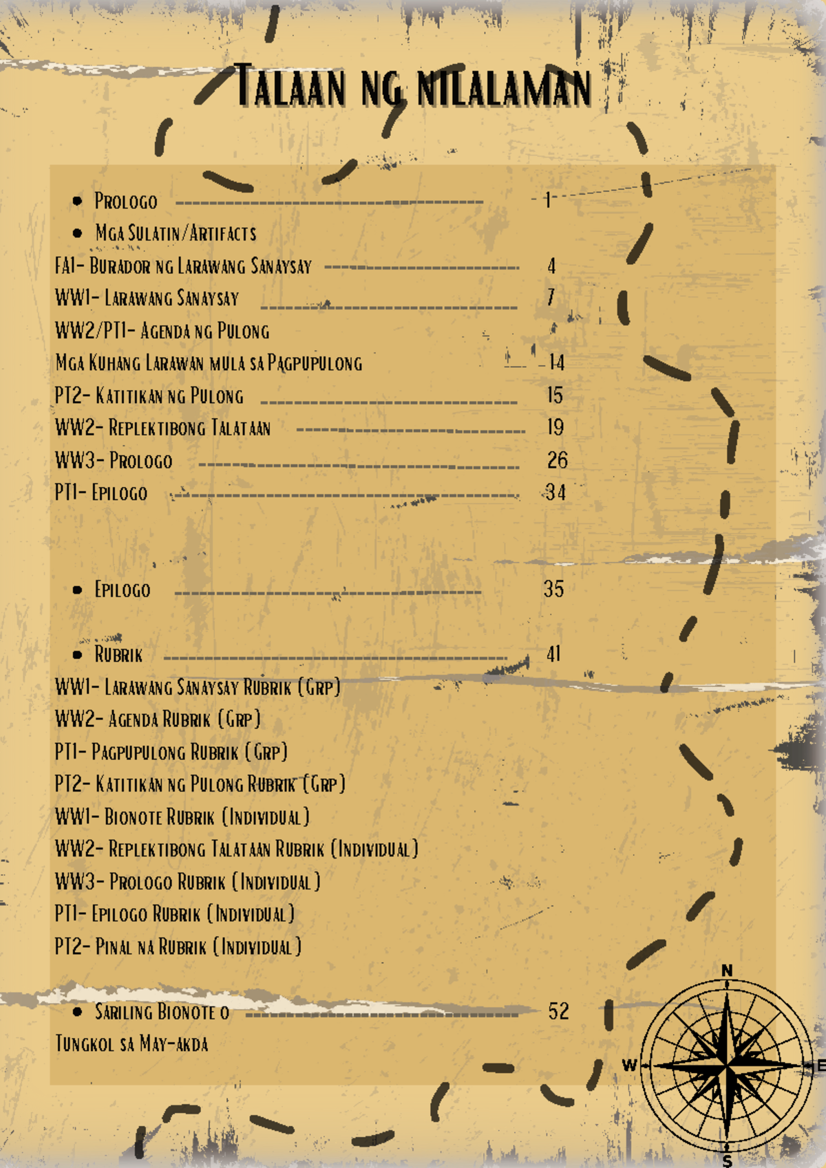 Portfolio-1 - sjanwjwj - Talaan ng nilalamanTalaan ng nilalaman Prologo ...