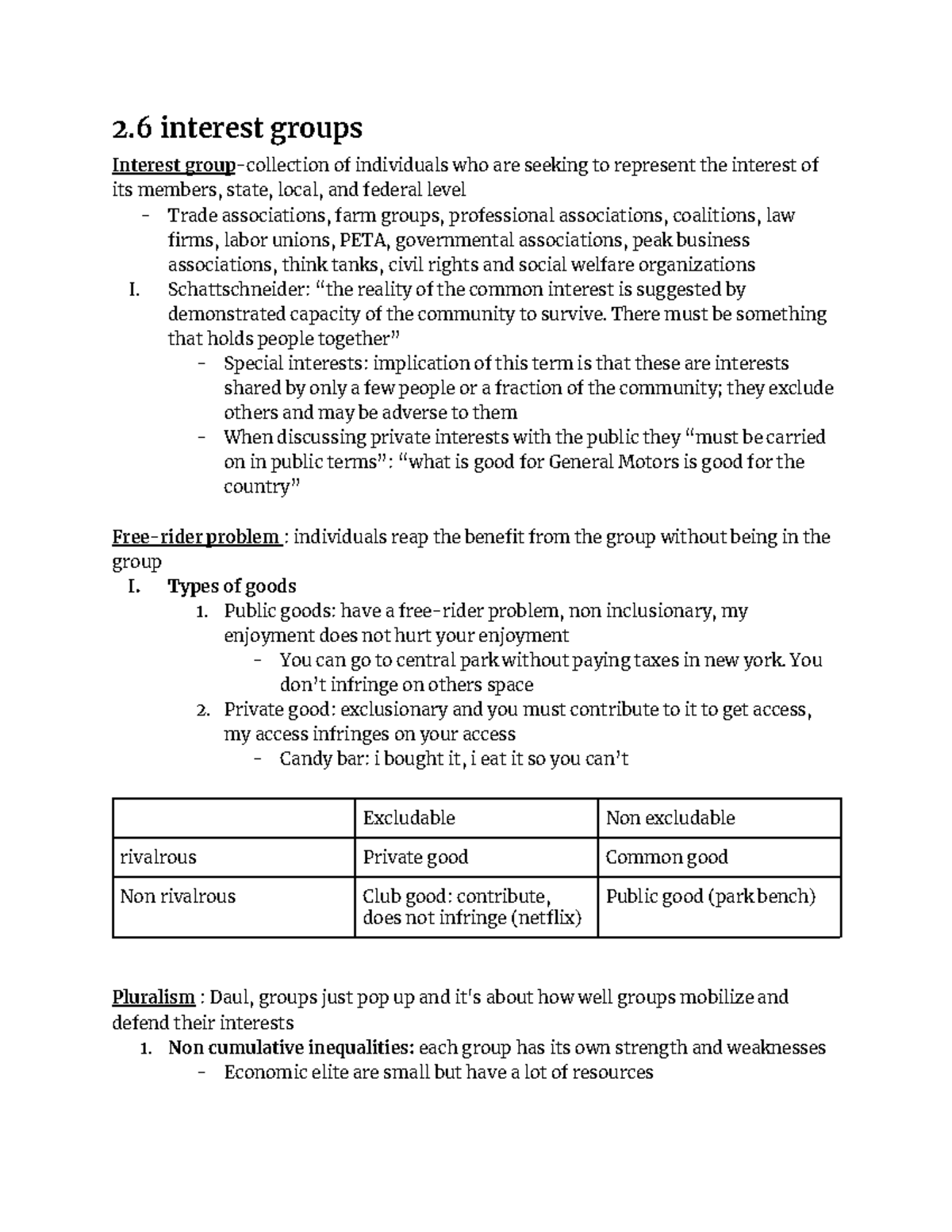 2.6 interest groups - 2 interest groups Interest group-collection of ...