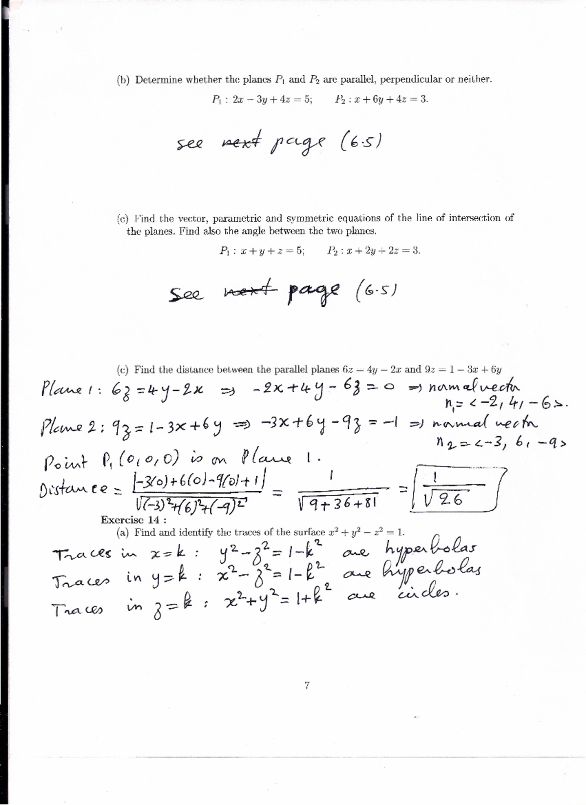 MAT203 Solution Review 1 (14-20) - (b) Determine whether the ...
