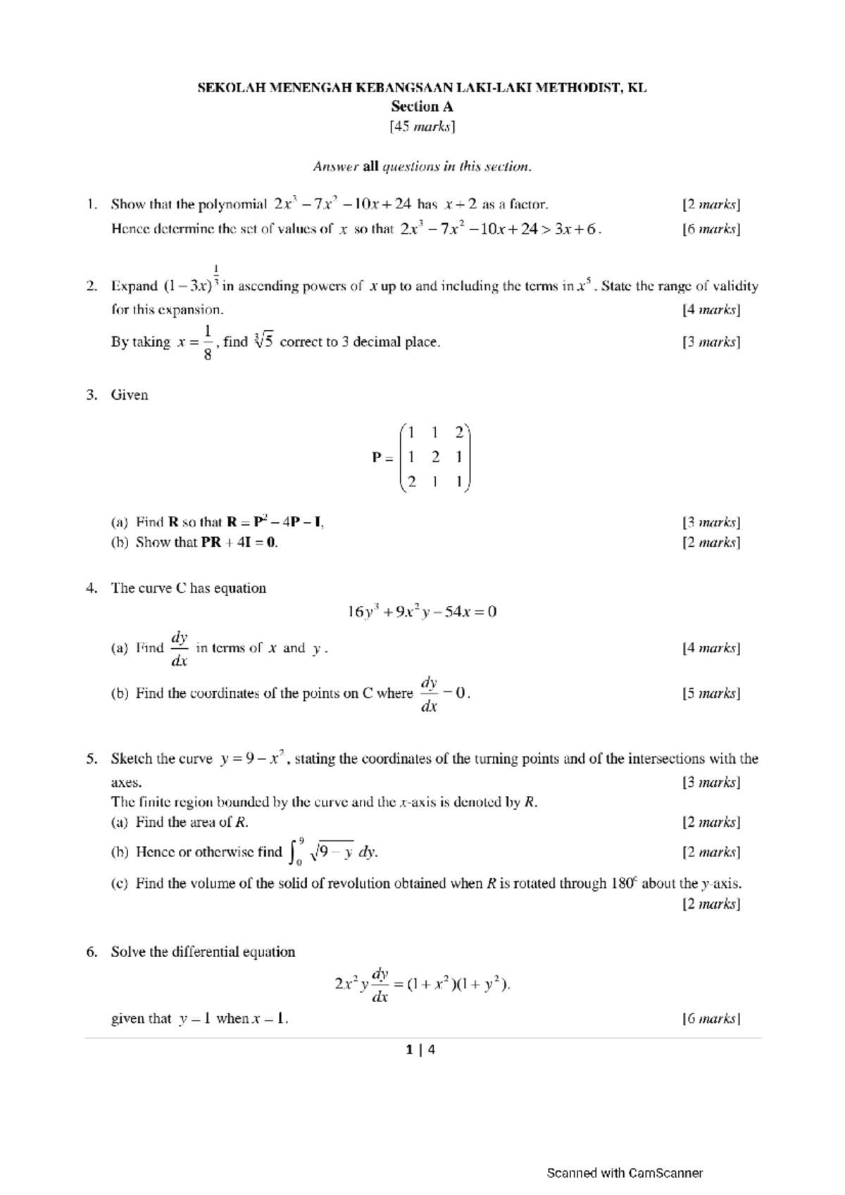 2012-2020 - Suitable for practice - Mathematics tr - Studocu