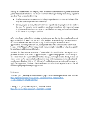 SOC 320 Module 5 Milestone Two - Danielis Baez Melissa Leonhardt SOC ...