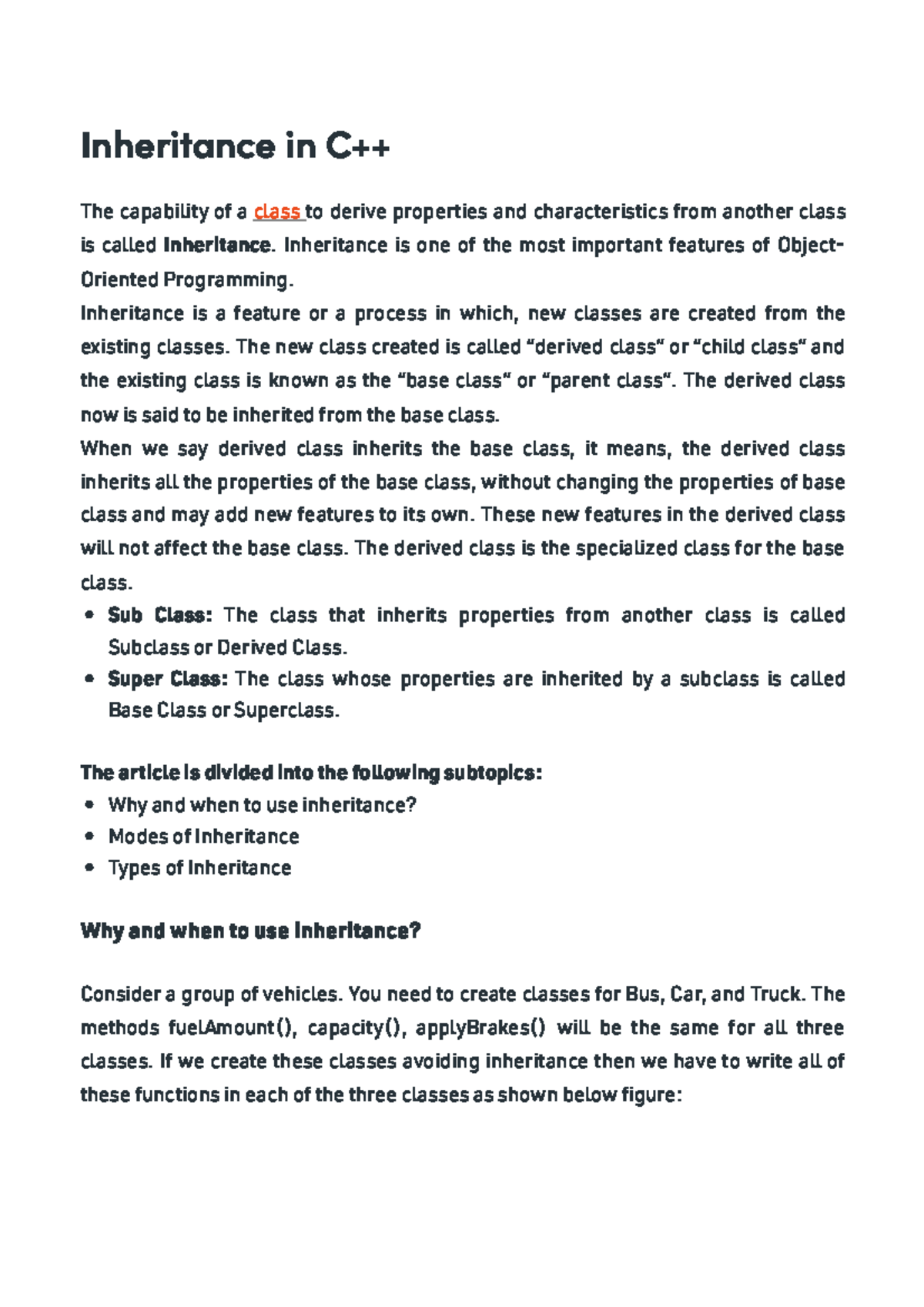 [06] Inheritance - Important topic of any language - The capability of a class to derive ...