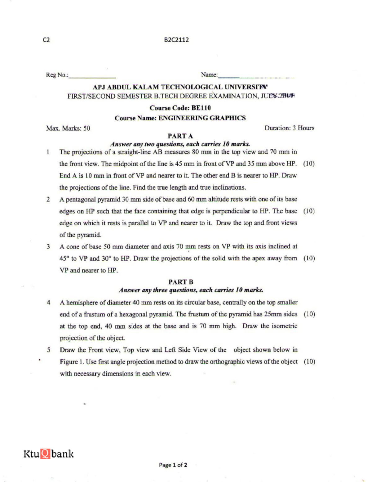 Null-1 - Jcjc - Btech - VIEW OTHER QUESTION PAPERS - Studocu