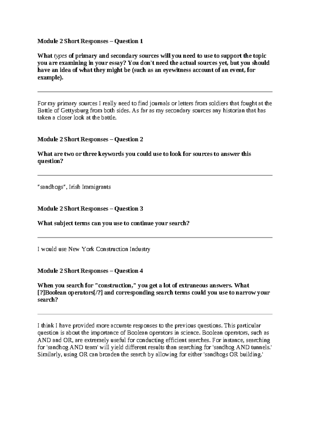 Module 2 Short Responses - Module 2 Short Responses – Question 1 What ...