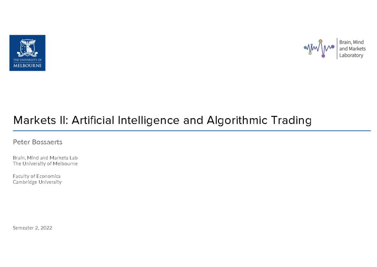 Week2-AIand Algo Trading - Markets II: Artificial Intelligence and ...