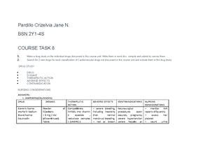 Course TASK 4 - it's okay - COURSE TASK 4 NAME: PARDILLO CRIZELVIA JANE ...