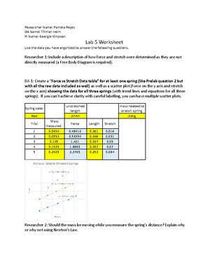 PHY 213 Ray Optics 2 Lenses Worksheet - PHY 2 13 Lab 9 : Ray Optics 2 ...