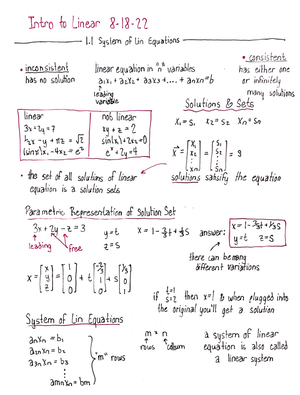 LIN HW 1 - Linear Algebra HW 1 - MA HW 1 2x+y=2z= 4x + 2z = 14 -4x + 54 ...