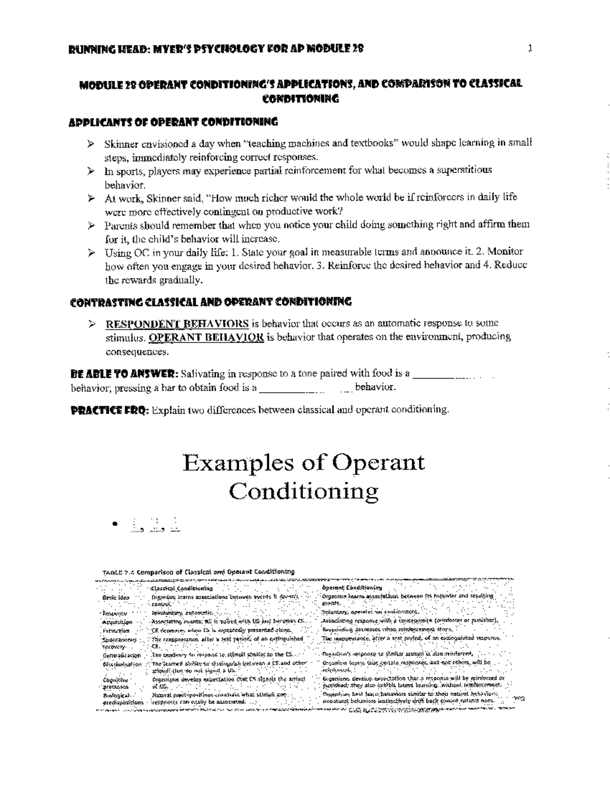 Module 28 - CHEAT SHEET - PSY 150 - Studocu