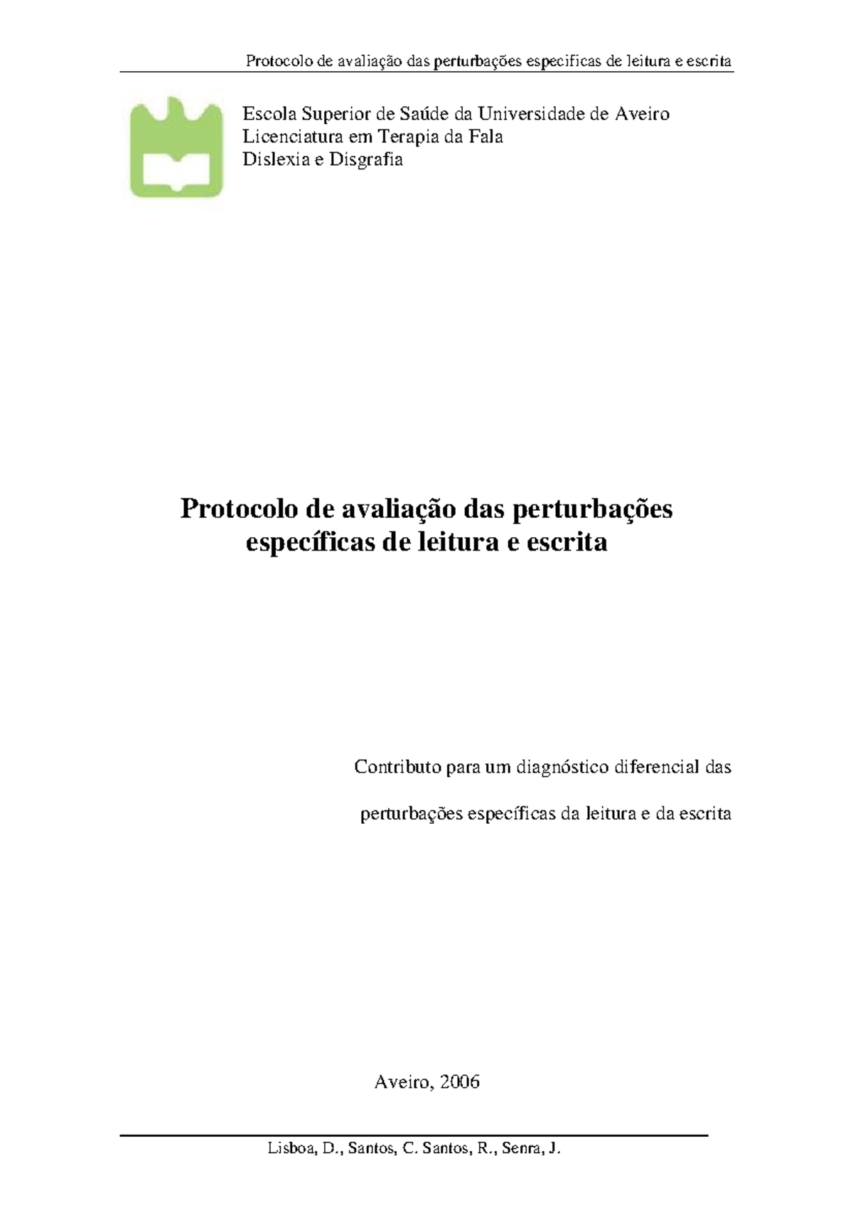 Protocolo De Avaliao Da Leitura De Palavrasdoc