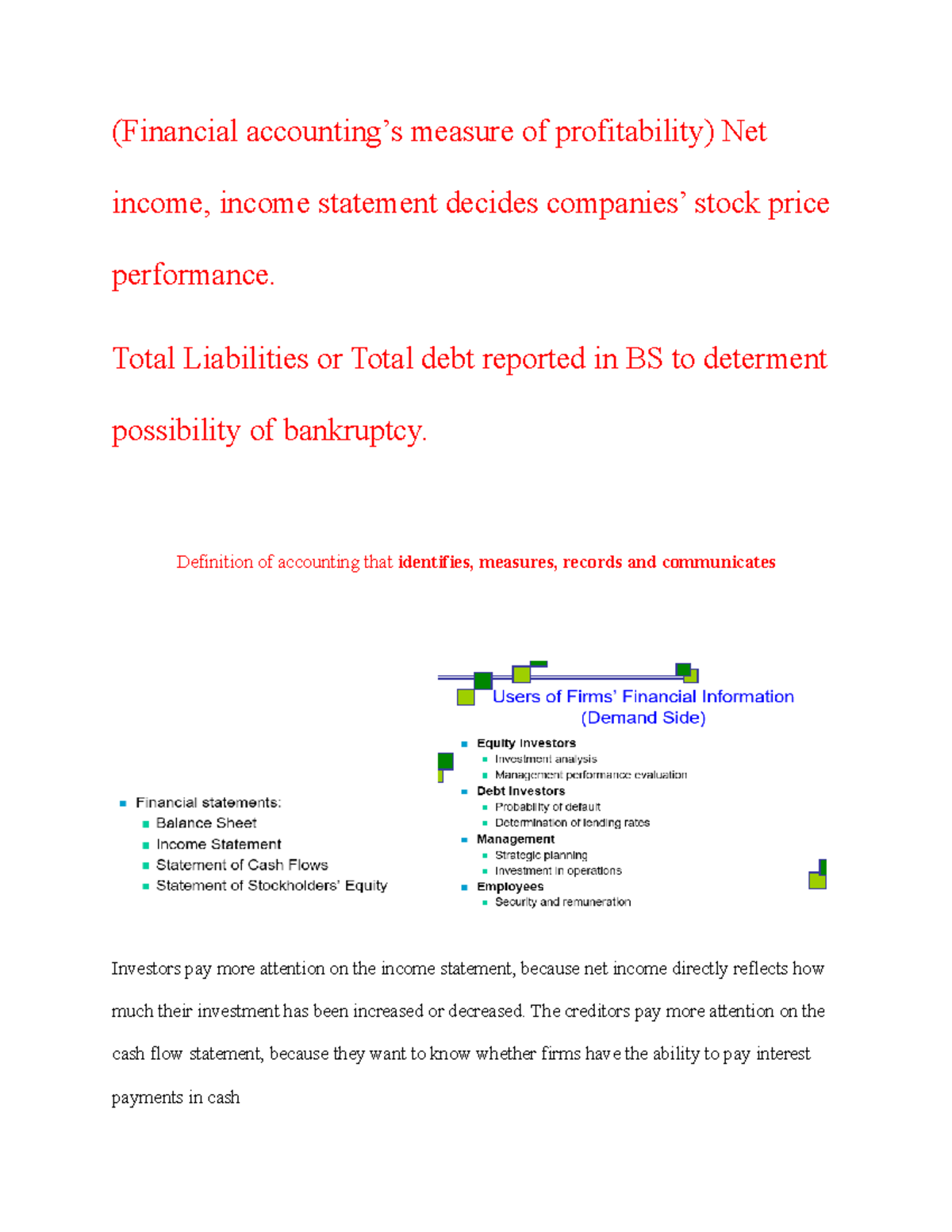 Chp1 - description is above - (Financial accounting’s measure of ...
