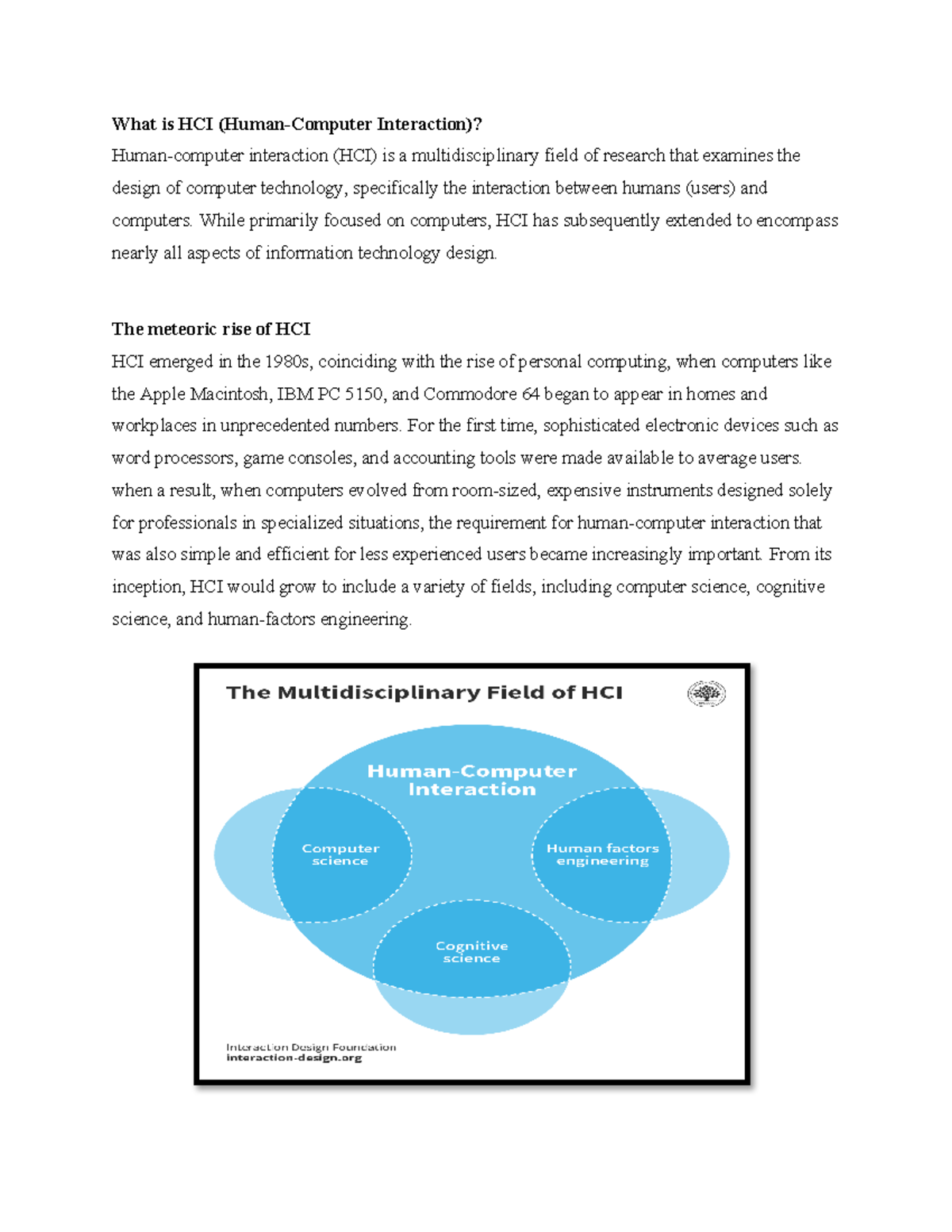 Human Computer Interaction What Is Hci Human Computer Interaction