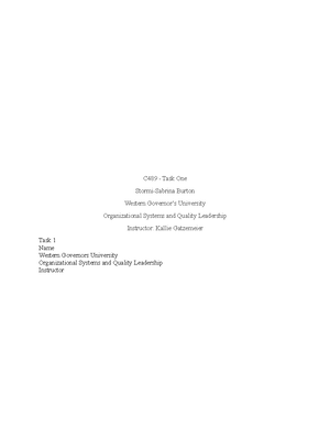 C229 - Task One paper - Task One - no revisions - C229 - Task One ...