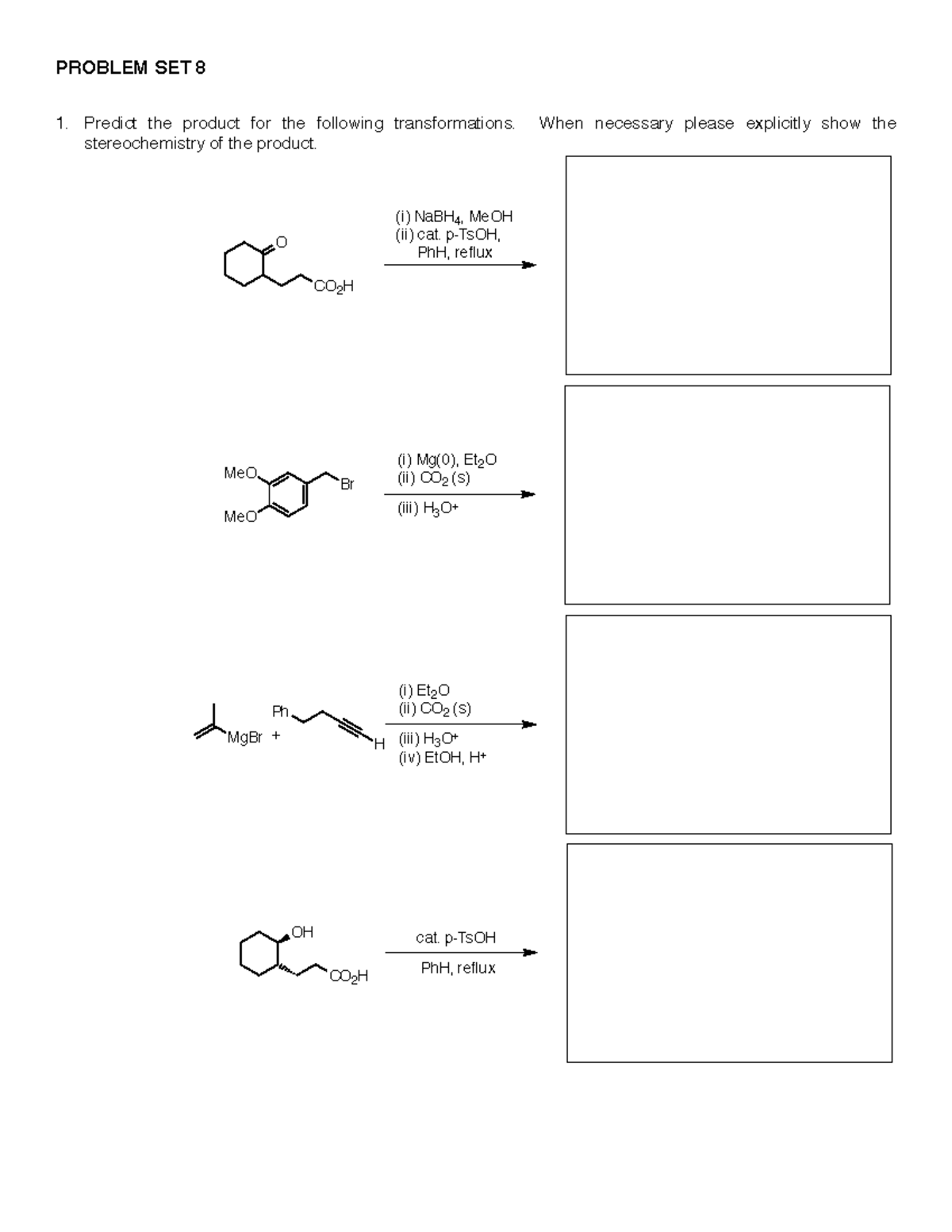 234 PS8 - Problem set 8 - PROBLEM SET 8 Lectures 3/1 & 3/3 Klein Chapter 21 1. Predict the - Studocu