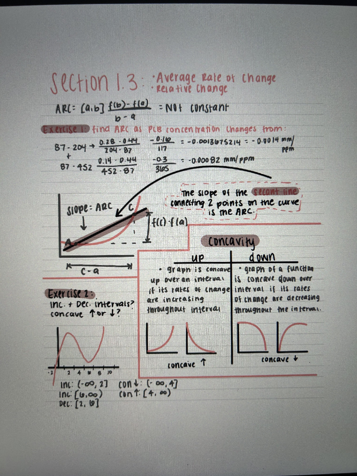 Average Rate of Change and Relative Rate of Change - MATH 140 - Studocu