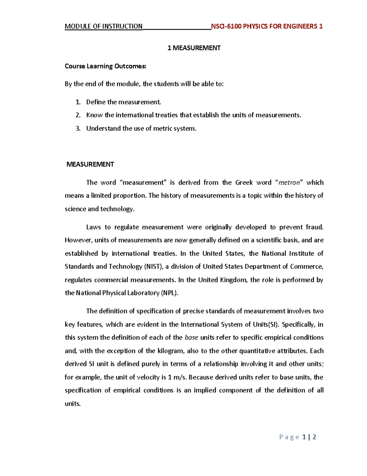 W1-Module- MeasurementW1-Module- MeasurementW1-Module- MeasurementW1 ...