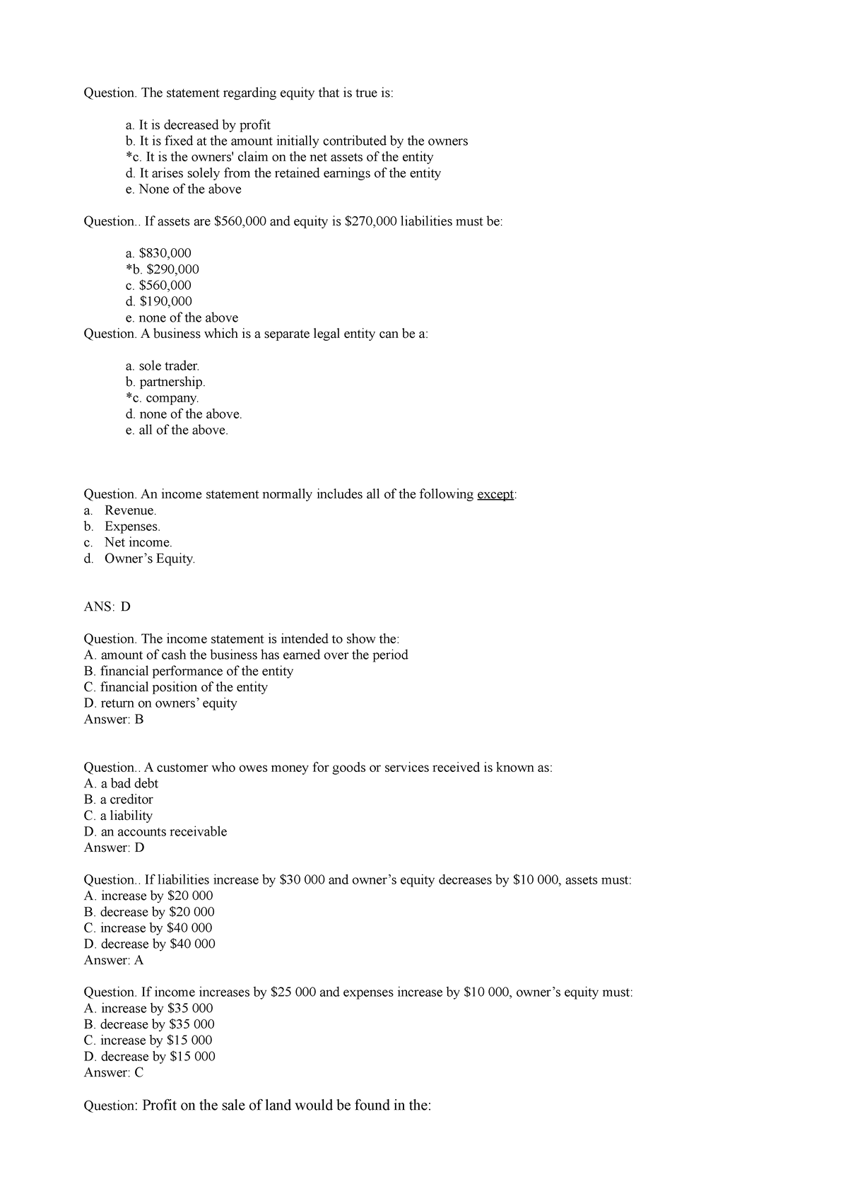 Mid Semester Practice Set Question The Statement Regarding Equity mid-semester-practice-set-question-the-statement-regarding-equity
