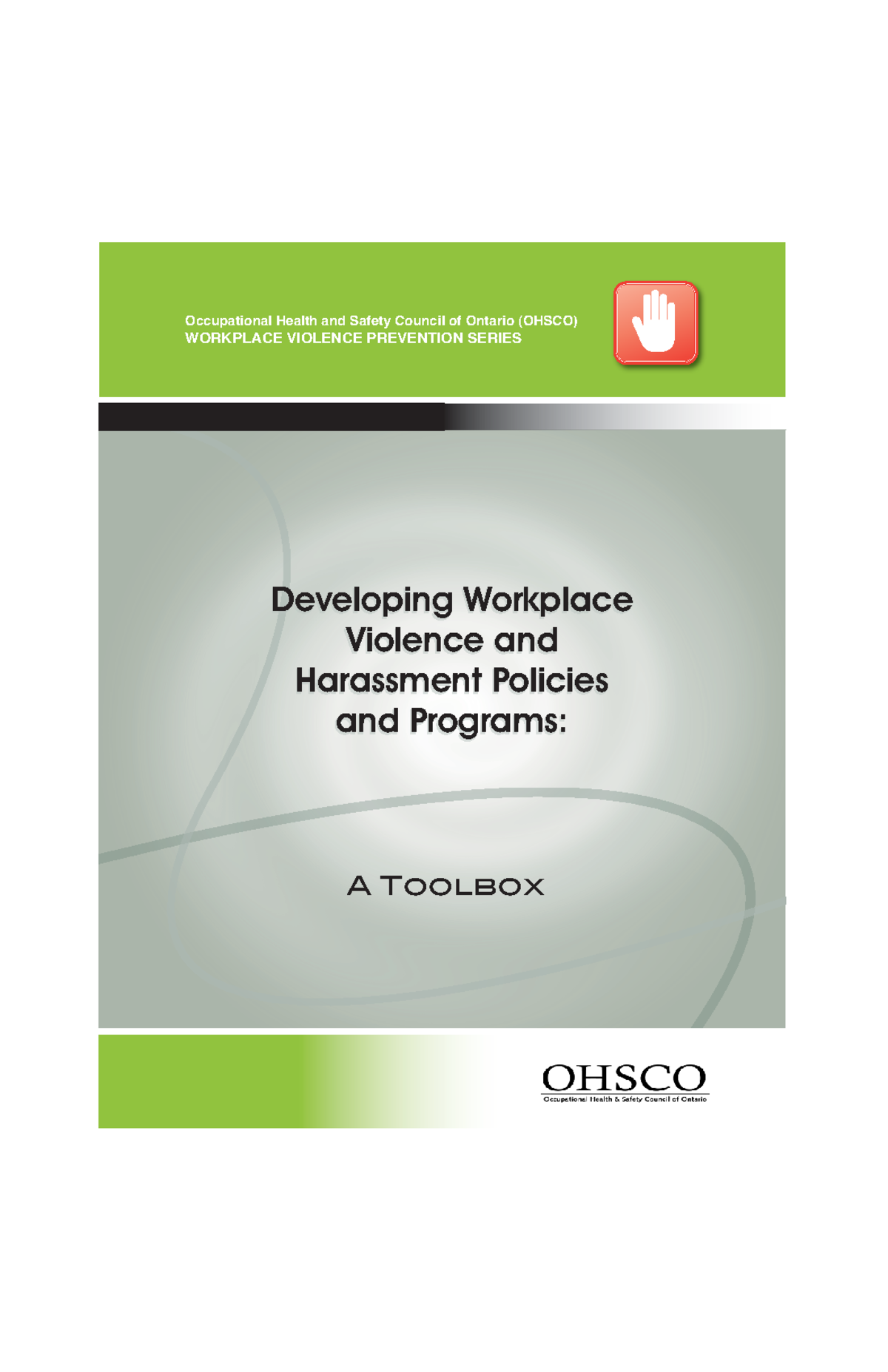 Ohsco-Toolbox - n/a - a Occupational Health and Safety Council of ...